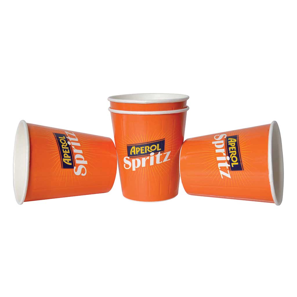 aperol-spritz-paper-cups | UNICUP custom disposable paper cups.